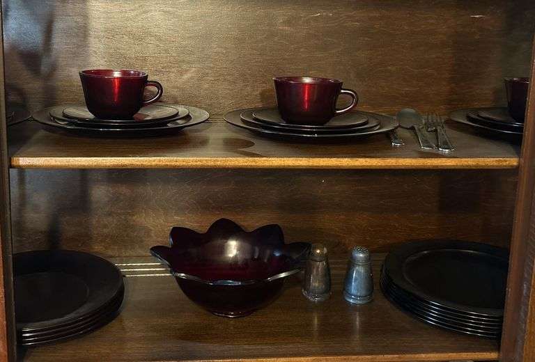 Vintage Anchor Hocking Royal Ruby Red Glassware - H.K. Keller