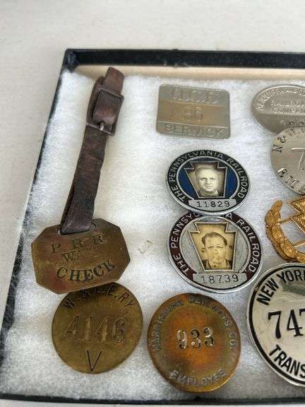 Vintage Railroad Badges, Check Tags and More - H.K. Keller