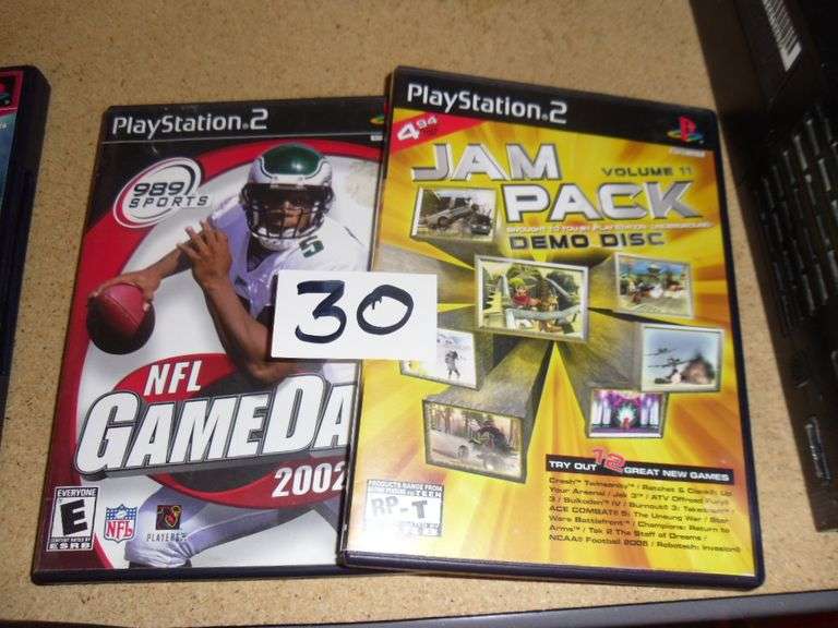 PLAYSTATION 2 2002 NFL GAME DAY & PLAYSTATION 2 JAM PACK DEMO DISC ...