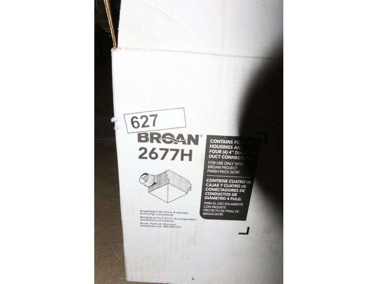 Broan 2677H Housing Pack for 2678F, 2679F, 2680F, FL2679F, FL2679FT ...