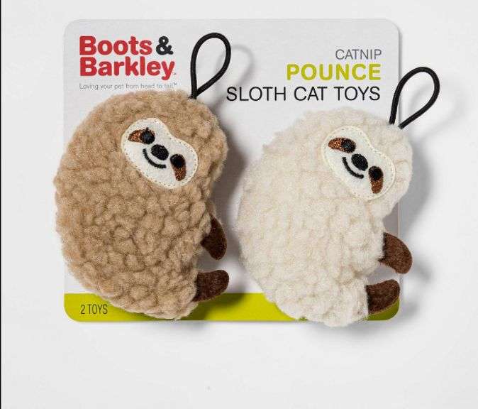 lot of 15 - BOOTS & BARKLEY CATNIP POUNCE SLOTH CAT TOYS - Dallas ...