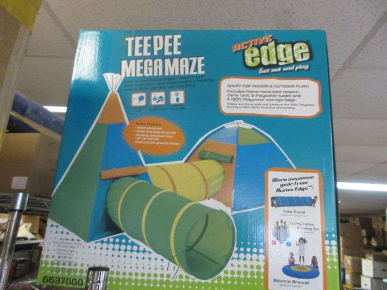 NEW! ACTIVE EDGE TEEPEE MEGA MAZE - Dallas Online Auction Company