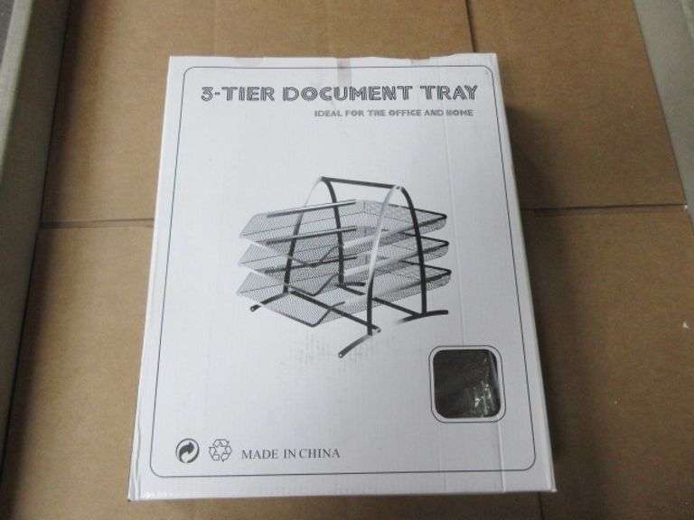 NEW! 3 TIER DOCUMENT TRAY - Dallas Online Auction Company