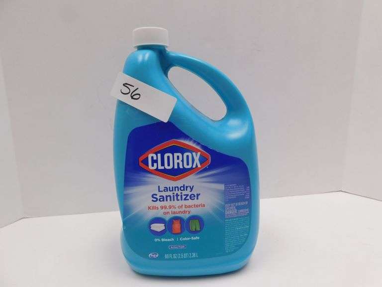 CLOROX LAUNDRY SANATIZER KILLS 99.9% BACTERIA ON LAUNDRY, 0% BLEACH ...