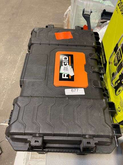 Ridgid 22 In. Pro Organizer, Black Toolbox - Dallas Online Auction Company