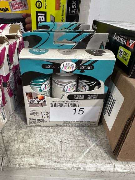 Testor Craft Pouring Paint Kits-Silver Black Turquoise - Dallas Online ...