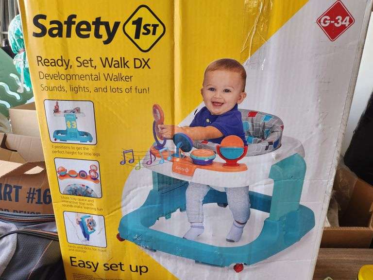 Safety 1ˢᵗ Ready Set Walk! DX Developmental Walker Grey Geo - Dallas ...