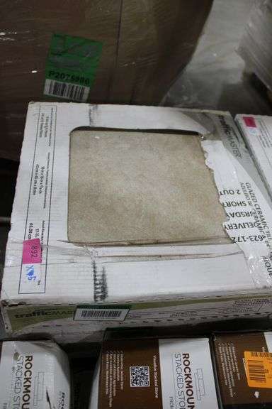 Portland Stone Beige 18 In. X 18 In. Glazed Ceramic Floor And Wall Tile ...