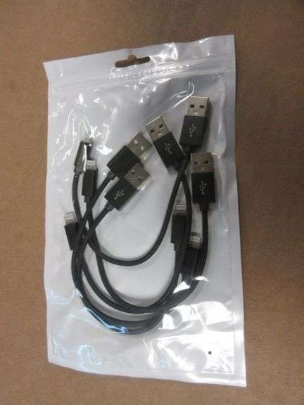 NEW! 5-PACK OF USB LIGHTING CHARGE CORDS - Dallas Online Auction Company