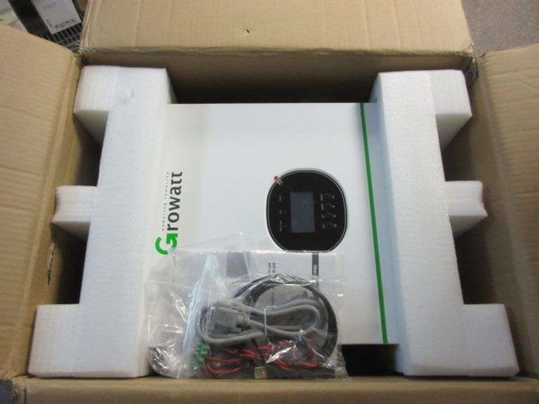 GROWATT SPF 3000TL LVM-24P OFF-GRID INVERTER - Dallas Online Auction Company