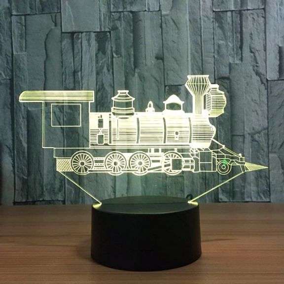 LED 3D OPTICAL ILLUSION, TRAIN LIGHT UP - Dallas Online Auction Company