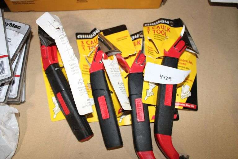 ALLWAY TOOL INC. CT31 3 In 1 Caulk Tool - Dallas Online Auction Company