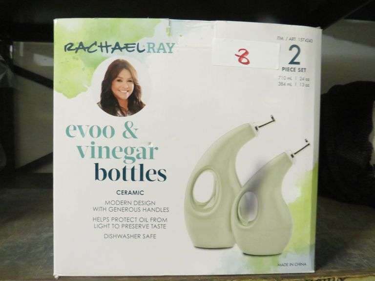 RACHEL RAY EVOO AND VENIGAR BOTTLES - Dallas Online Auction Company