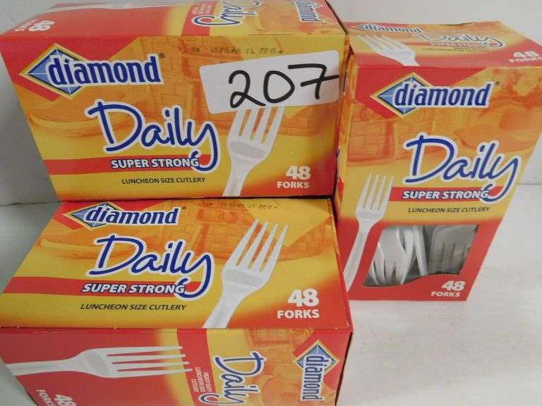 DIAMOND DAILY HEAVY DUTY LUNCHEIN SIZE CUTLERY FORKS 48 IN PACK ...