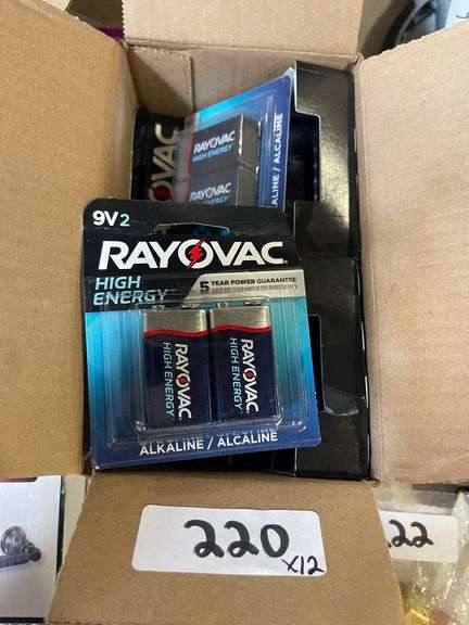Rayovac 2-Pack PP3 (9V) Alkaline Batteries - Dallas Online Auction Company