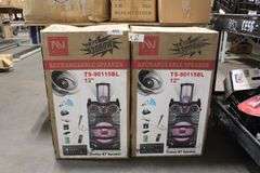 BRAND NEW NUTEK RECHARGEABLE SPEAKER TROLLEY BLUETOOTH SPEAKER 12 ...