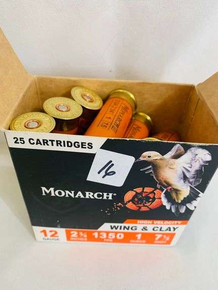 MONARCH WING & CLAY CARTRIDGES - Dallas Online Auction Company