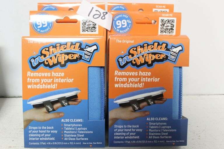 THE ORIGINAL IN SHIELD WIPER ALSO CLEANS SMARTPHONES/TABLETS/MONITORS ...