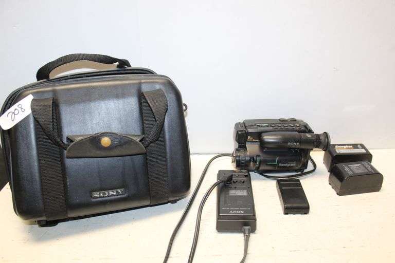 SONY VIDEO 8 HANDY CAM 8X HI-FI STEREO INCLUDES CAMCORDER,CAMCORDER BAG ...
