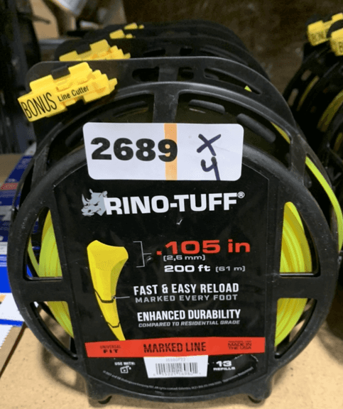 Rino-Tuff Universal Fit .105 in. x 200 ft. Pro Marked Replacement Line ...