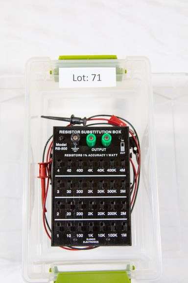 Decade Resistor Box - Model RS-500 - Dallas Online Auction Company