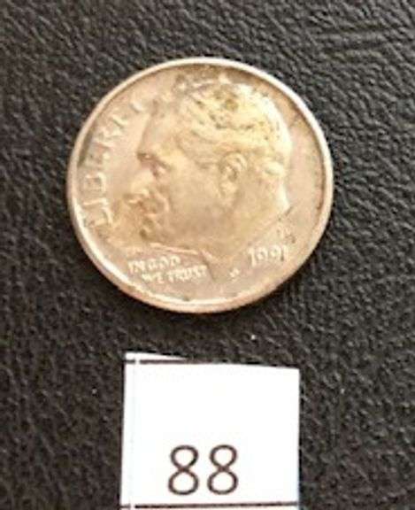 1991-D USA DIME - Dallas Online Auction Company