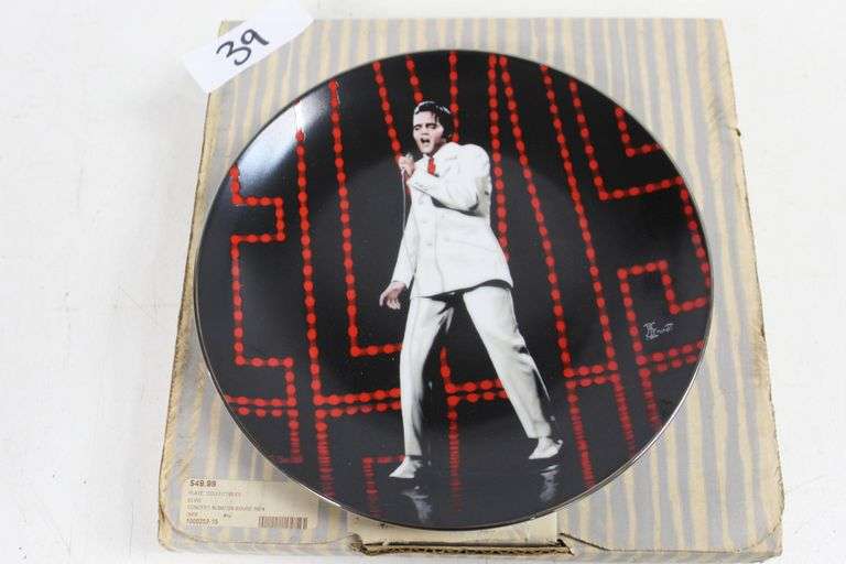 DELPHI ELVIS PRESLEY CONCERT IN BATON ROUGE 1974 COLLECTORS PLATE ...