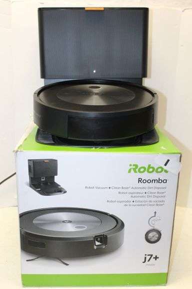 IROBOT ROOMBA J7+ ROBOT VACUUM AND CLEAN-BASE AUTOMATIC DIRT DISPOSAL ...