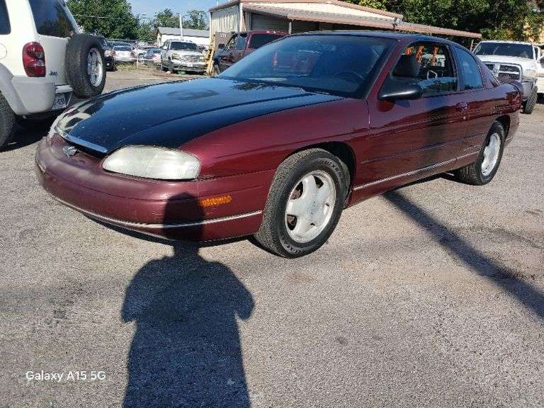 1996 CHEVY MONTE CARLO VIN#2G1WW12M4T9120689 HAS KEY HAS TITLE REBUILT ...