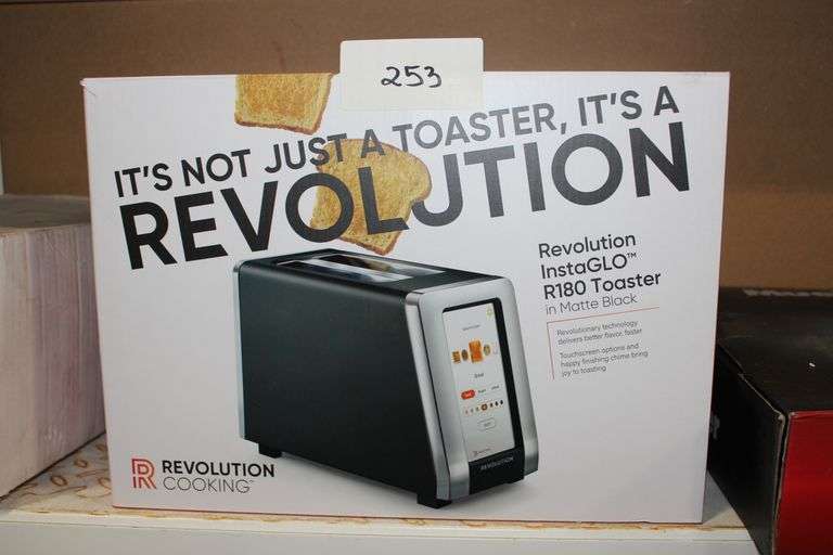 REVOLUTION COOKING INSTAGLOW SMART TOASTER IN MATTE BLACK, MODEL NO 35 ...