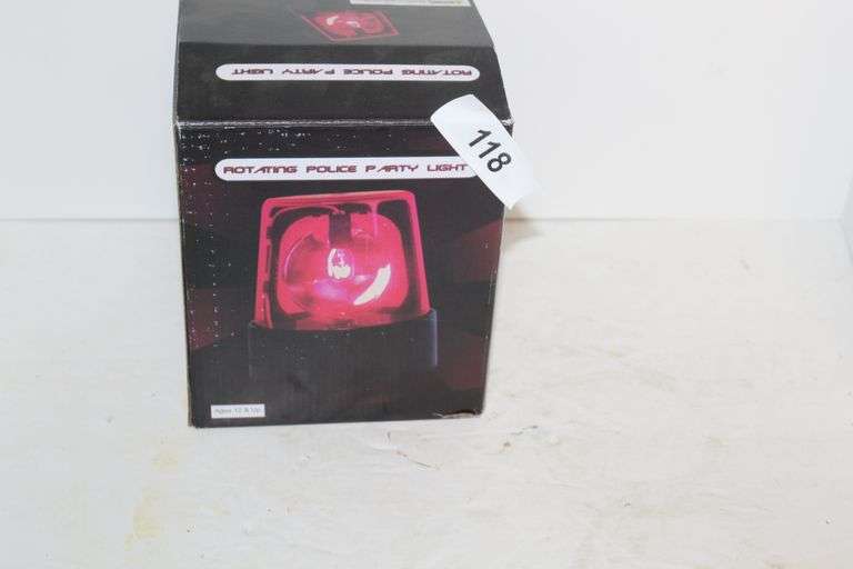Rotating Red Police Lights - Dallas Online Auction Company