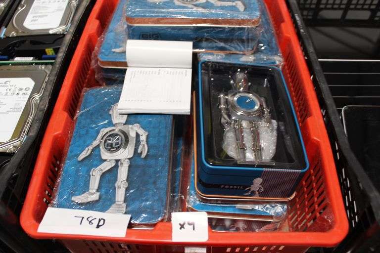 FOSSIL BIG TIC WATCH WITH ORIGINAL CASE - Dallas Online Auction Company