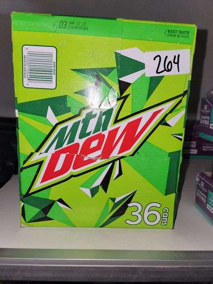 MOUNTAIN DEW SODA 36 PACK OF 12FL OZ CANS BEST TASTE DRINK BY MARCH 03 ...