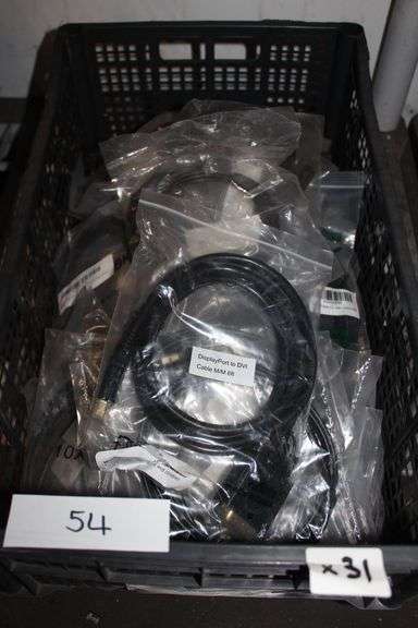 LOT OF ASSORTED PRINTER CABLES - Dallas Online Auction Company
