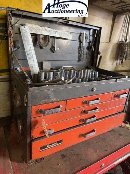 Rem Line top tool box & contents - Hoge Auctioneering LLC