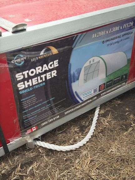 20X30/ 12 FT TALL HOOP BUILDING - Hoge Auctioneering LLC