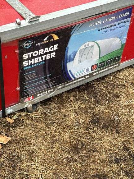 20X30/ 12 FT TALL HOOP BUILDING - Hoge Auctioneering LLC