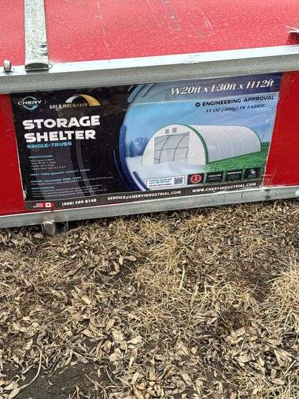 NEW 20X30 FT/ 12 FT TALL HOOP BUILDING - Hoge Auctioneering LLC