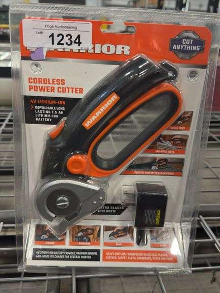 Warrior cordless power cutter, untested - Hoge Auctioneering LLC