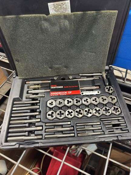 CRAFTSMAN 39-PC TAP & DIE SET, METRIC - Hoge Auctioneering LLC