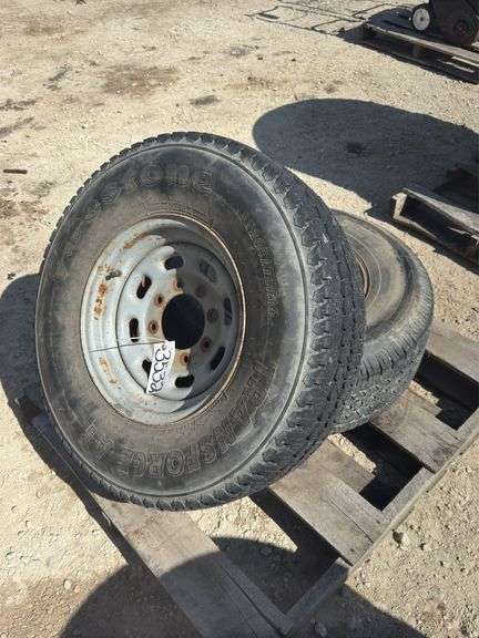 MONEY X 2--Tire/rim, 275/75R16, 8 bolt - Hoge Auctioneering LLC