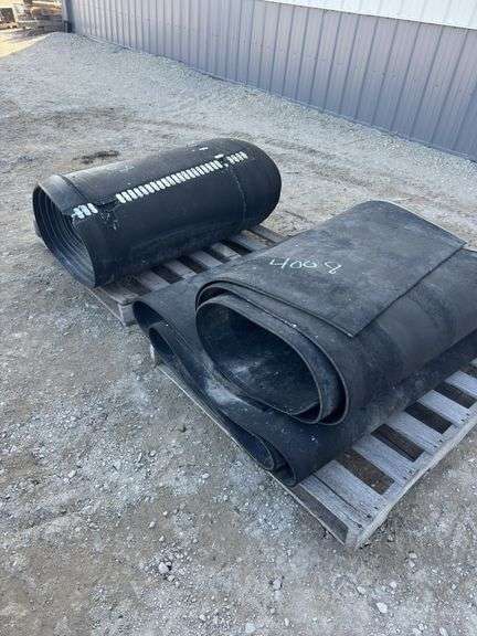2 pallet rolls rubber belt - Hoge Auctioneering LLC
