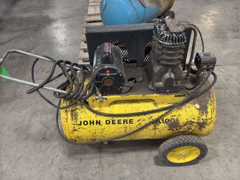 John Deere electric A100 air compressor - Hoge Auctioneering LLC