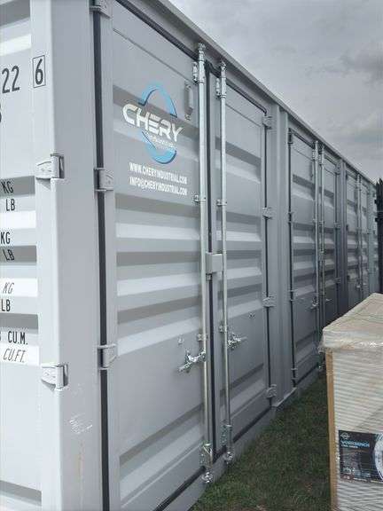 40ft single trip container, rear door plus 2 big side doors - Hoge ...
