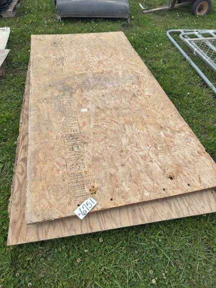PALLEL--4X8 PLYWOOD, 4 COUNT/ ONE MONEY - Hoge Auctioneering LLC