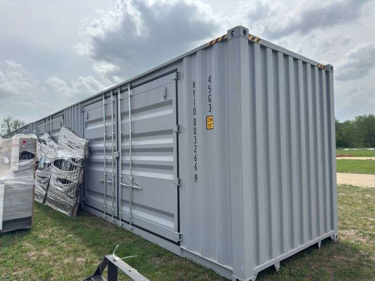 40ft single trip container, rear door plus 2 big side doors - Hoge ...