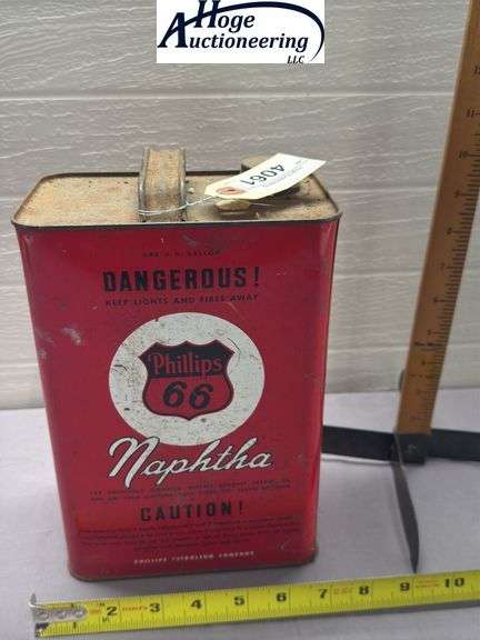 Phillips 66 Naphtha can - 1 gallon - Hoge Auctioneering LLC