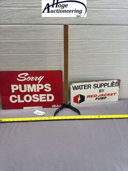 X2 - Sorry Pumps closed (2-sided) & Water supply by Red Jacket Pump ...
