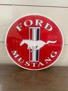 Ford Mustang Metal Sign - Hoosier Auction Group