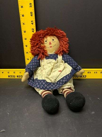 Vintage Raggedy Ann Doll Hoosier Auction Group